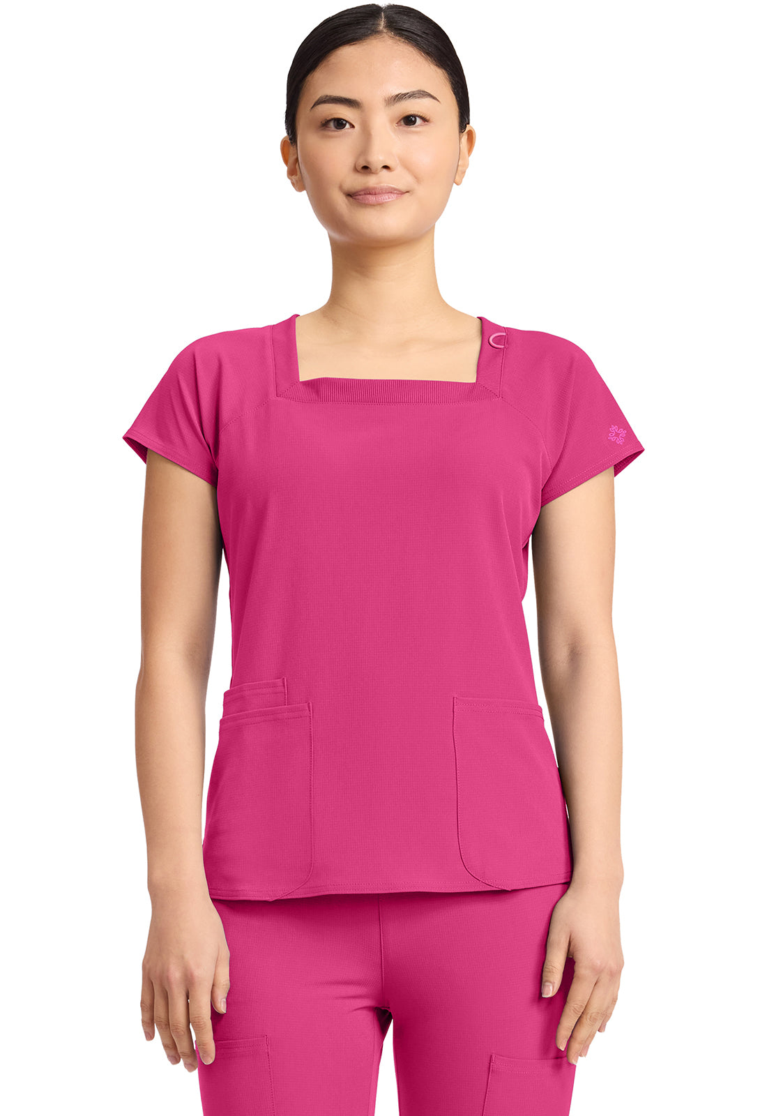 Women's 3-Pocket Square Neck Top – AP-UNIFORMS
